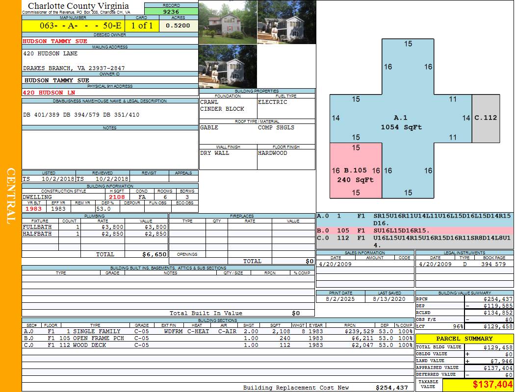 This property consists of 1 property cards. (Each property card has 2 ...